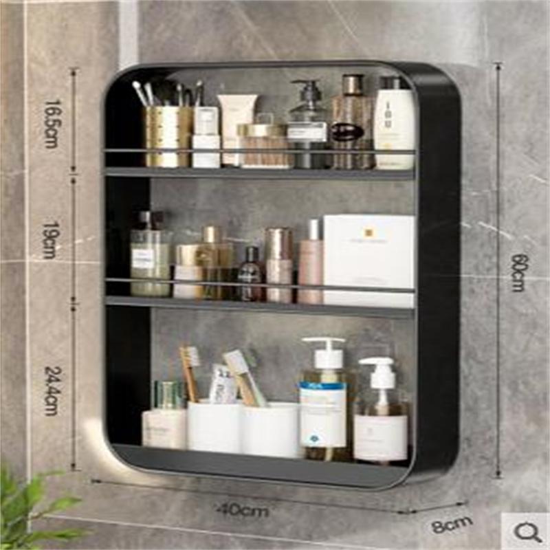 Buy Toilet Rack Wall Mounted Shampoo Cosmetic Storage Rack Bathroom ...