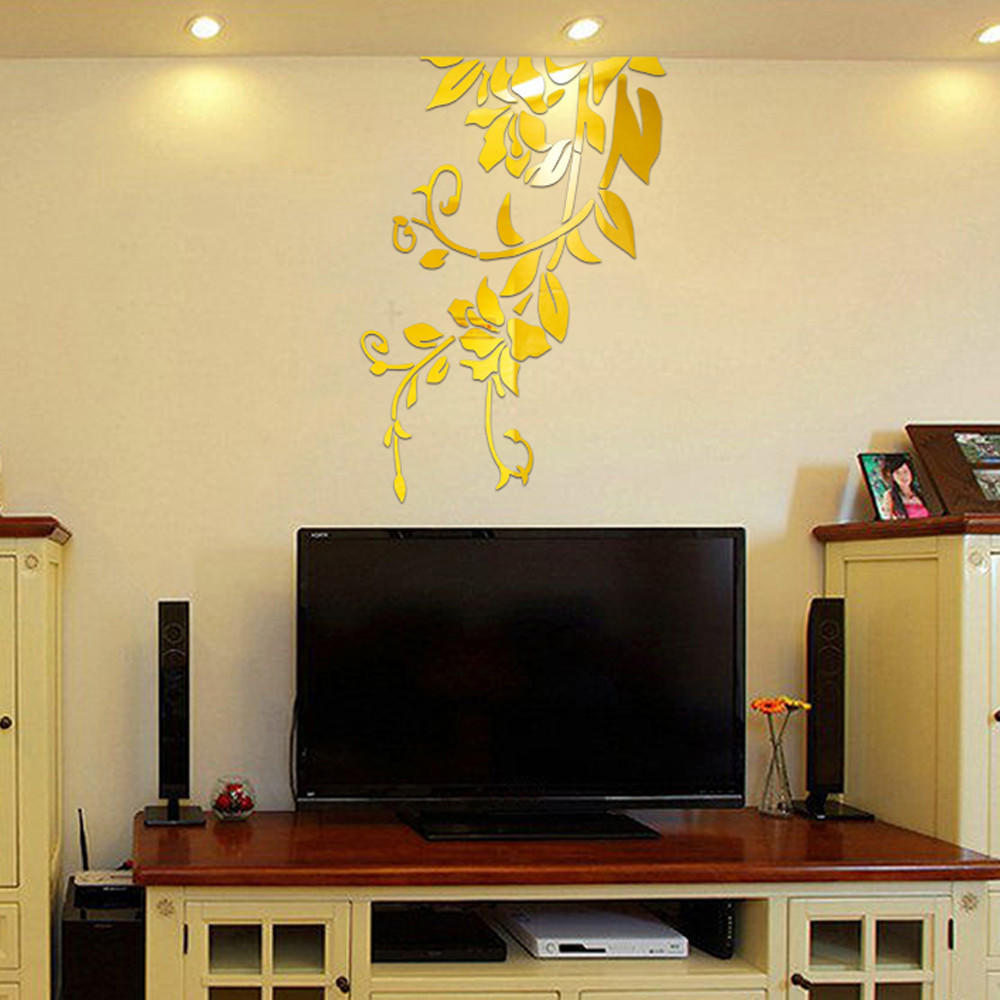 Buy 3D Diy Acrylic Wall Sticker Modern Stickers Decoration at ...