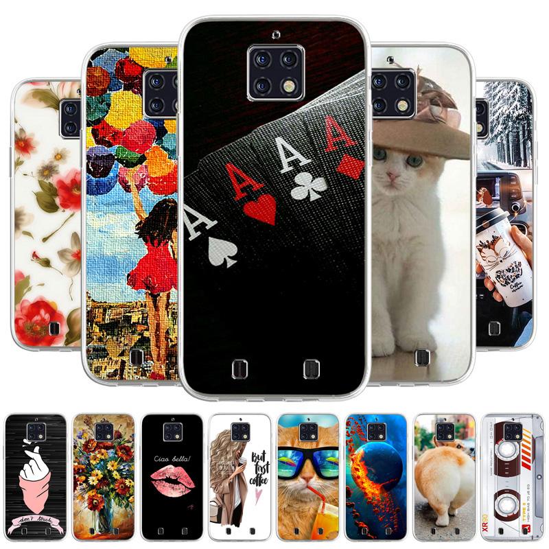 Cases For Oukitel C21 Pro Case Silicone Bags Matte DIY Painted Capa ...