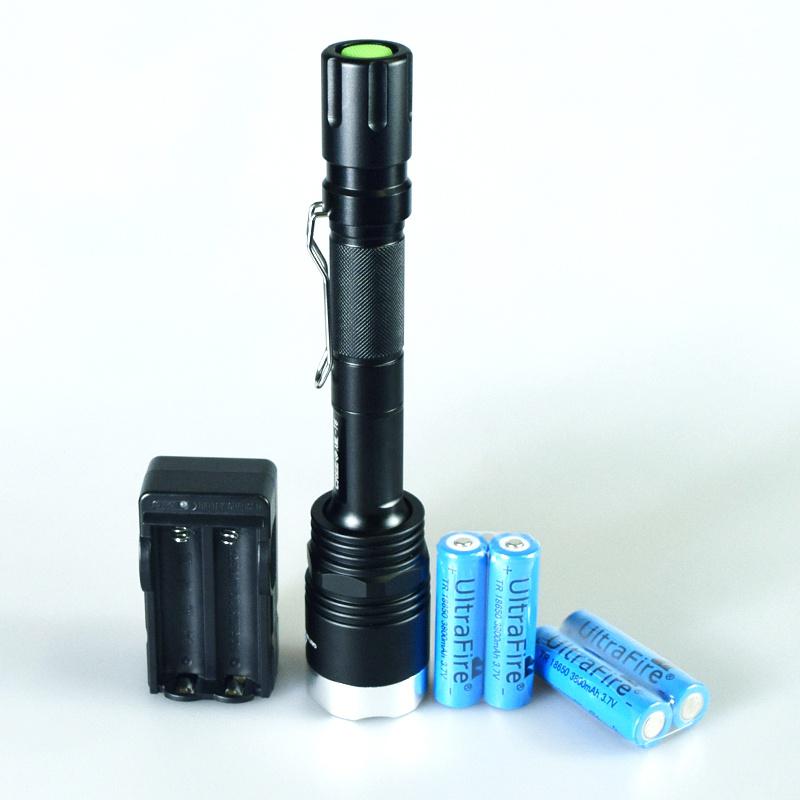 Outdoor Equipment 5 Modes CREE XM-L T6 LED Flashlight Range Shockproof ...