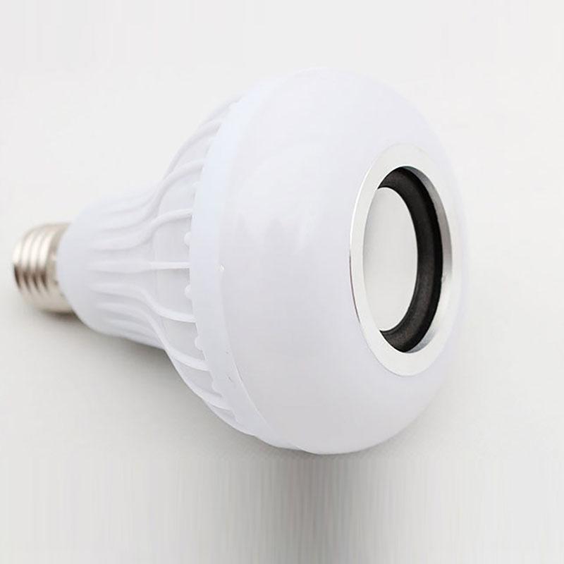 Buy Smart E27 12W LED Bulb RGB Light Wireless Bluetooth Audio Speaker ...