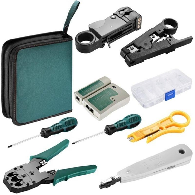 Buy Three Cable Clamp Tester Stripper Crystal Head Network Toolkit at ...