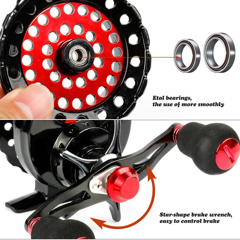 Buy 6+1BB Raft Fishing Reel Left Right Hand Interchangeable Casting ...