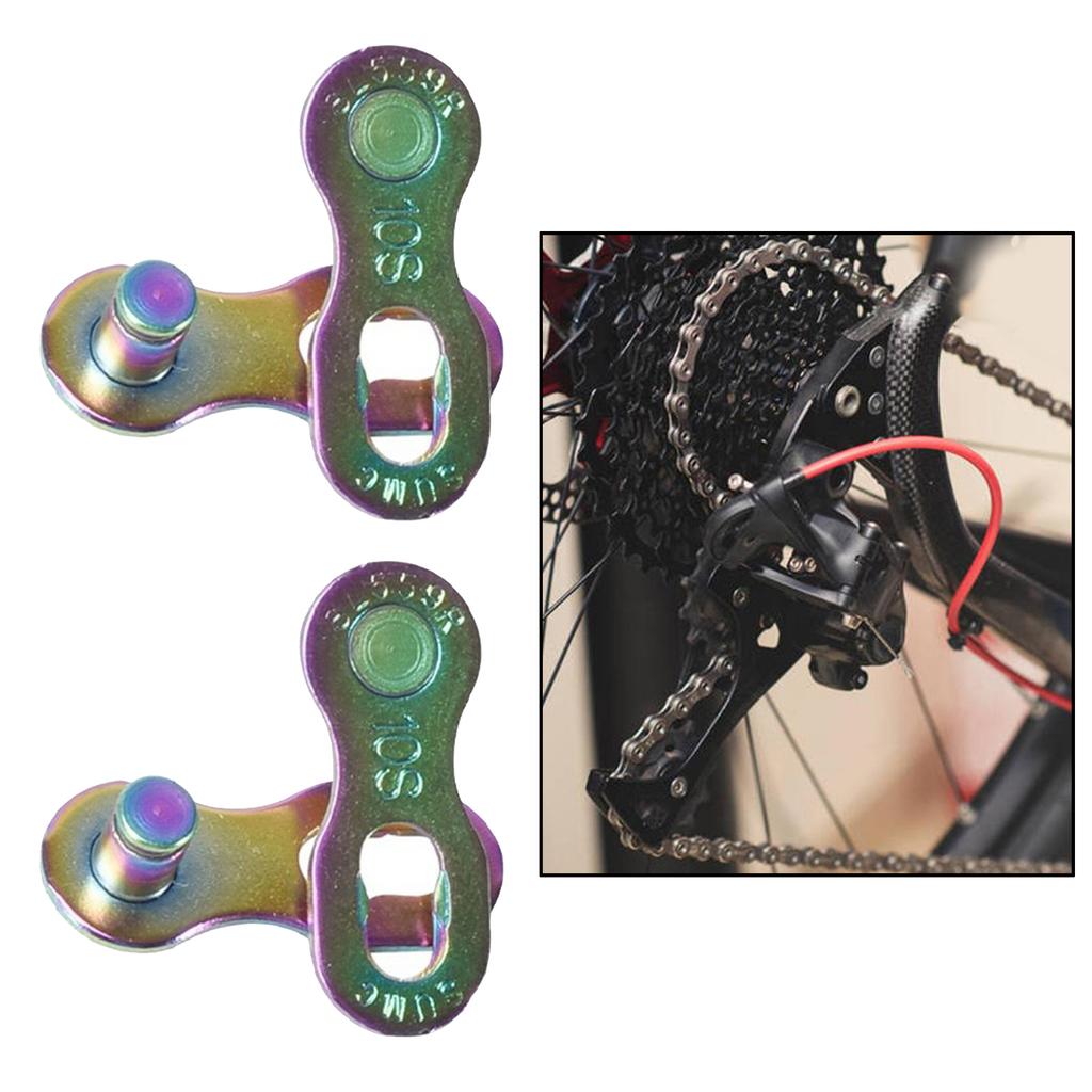 Buy 2Pair 9/10/11/12Speed Bicycle Bike Master Chain Link Joint 9 Speed ...