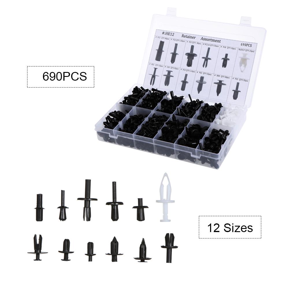 290Pcs For BMW Assorted Color Plastic Rivets Fasteners Retainer Clip ...