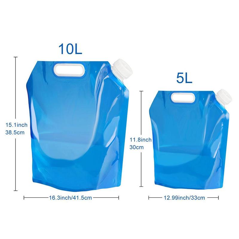Buy High Capacity Outdoor Water Bag 5/10L Folding Water Bag Canister Tasteless Safety Seal ...