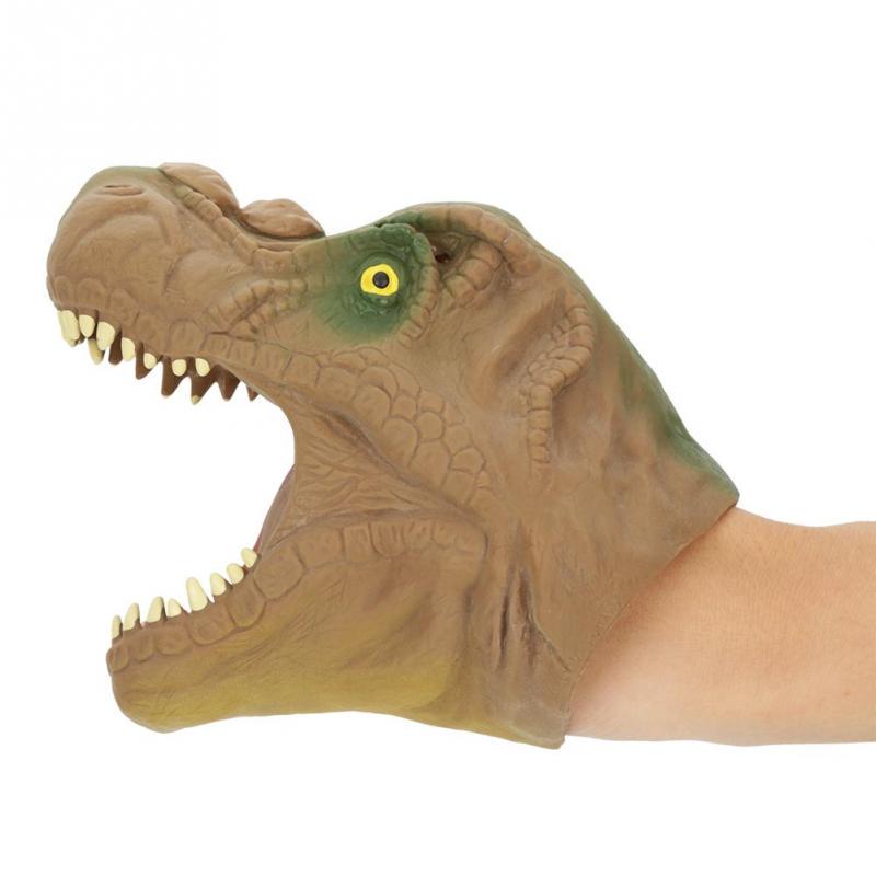 Dinosaur Head Hand Puppet Kids Parents Interactive Stories Role Play ...
