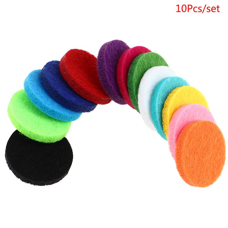 Buy 10Pcs Colorful 22.5Mm Aromatherapy Felt Pads For Essential Oil ...