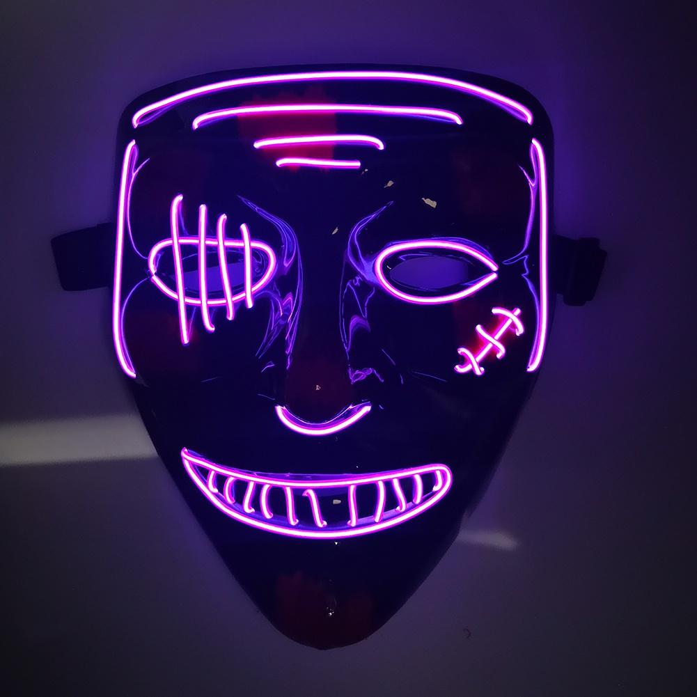 Buy Scary LED Halloween Mask, Light up Mask Cosplay, LED Rave Face Mask ...