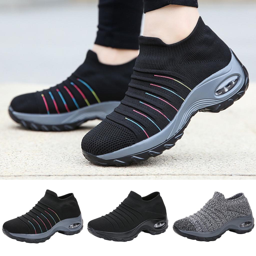 Satın alın Women's Shoes Flying Woven Sports Shoes Overfoot Shoes ...
