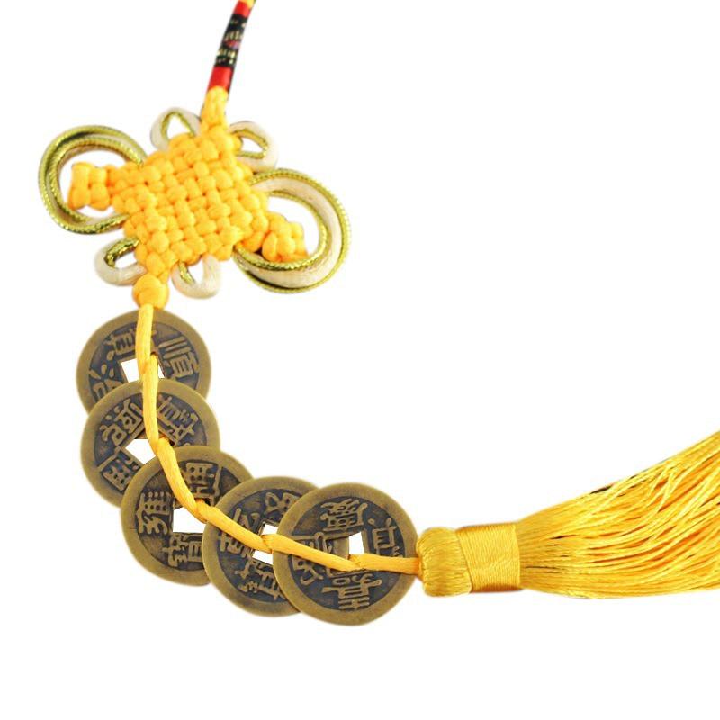 Buy Chinese Feng Shui Coins Chinese Knot Copper Lucky Coin Hanger For ...