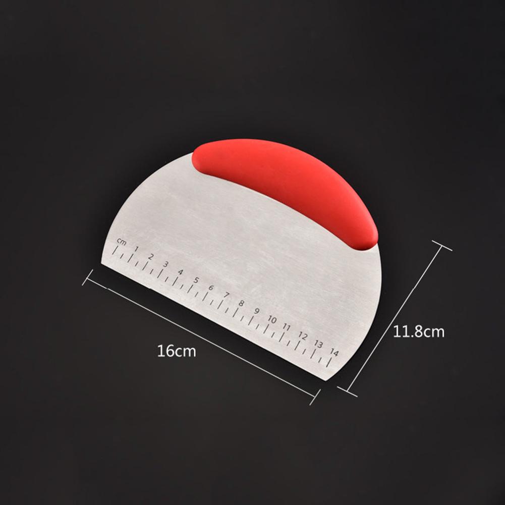 Buy Stainless Steel Measuring Ruler Dough Scraper Cutter Bread Making ...