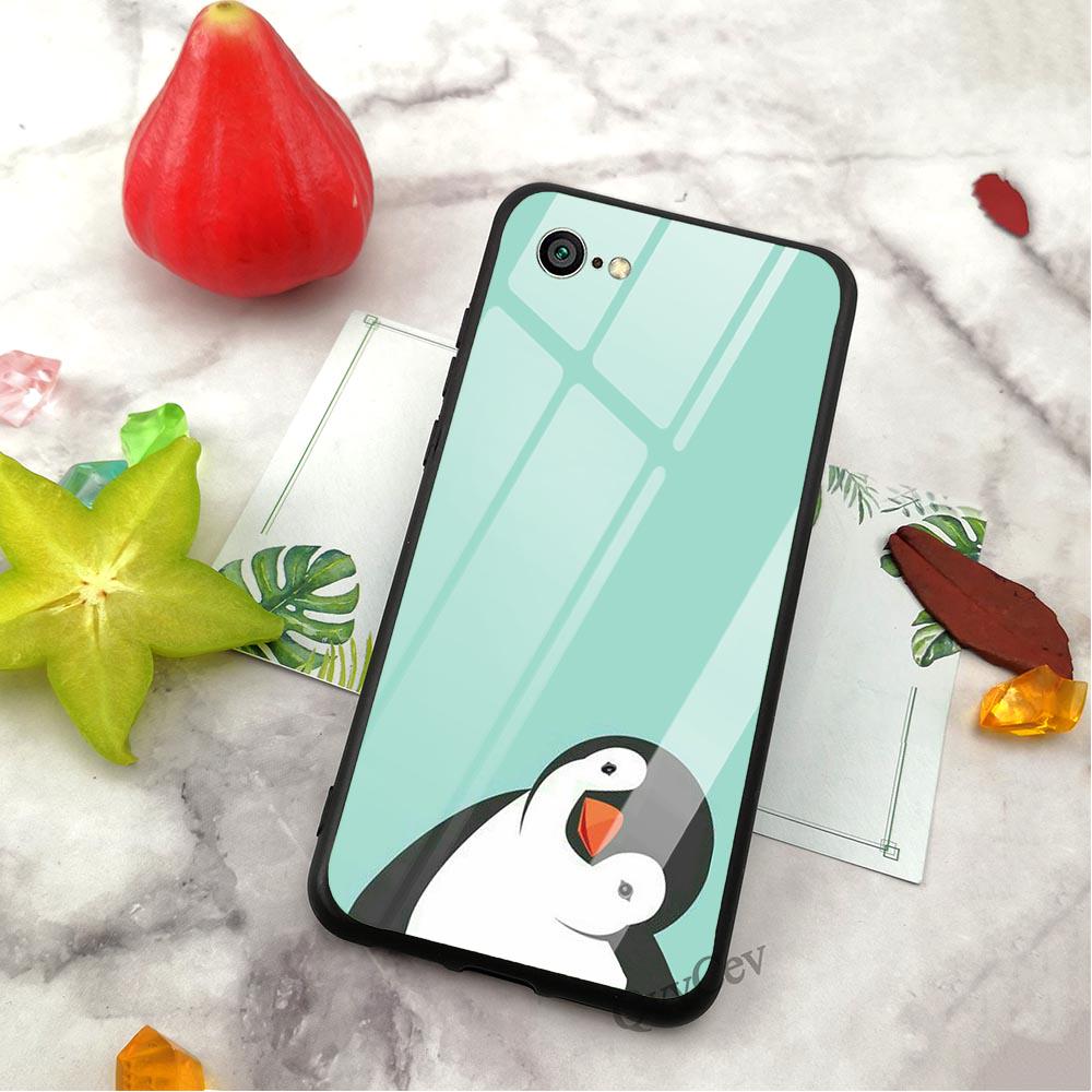 Buy Penguin Pug Graffiti Skull Glass Phone Cover for Xiaomi A2 Lite 8 9 ...