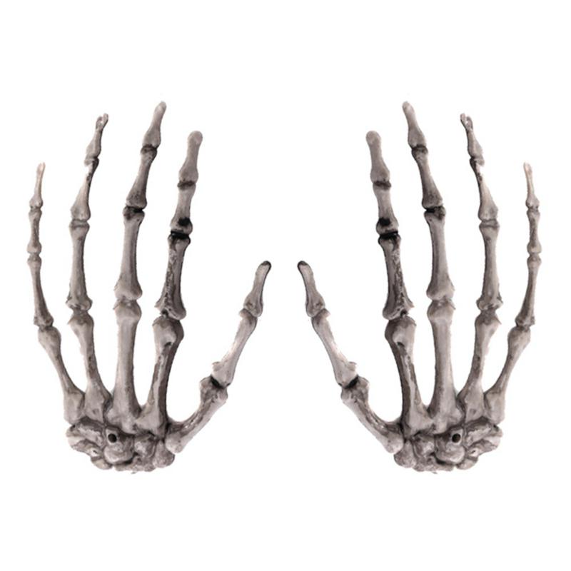 Buy 1Pairs Halloween Plastic Skeleton Hands Horror Decor Ornaments for ...