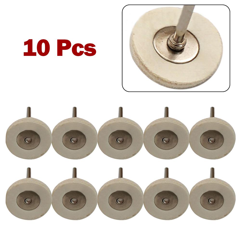 Buy 10Pcs Buffing Wheel 3×25mm Leather Shank: 3mm Silver at affordable ...