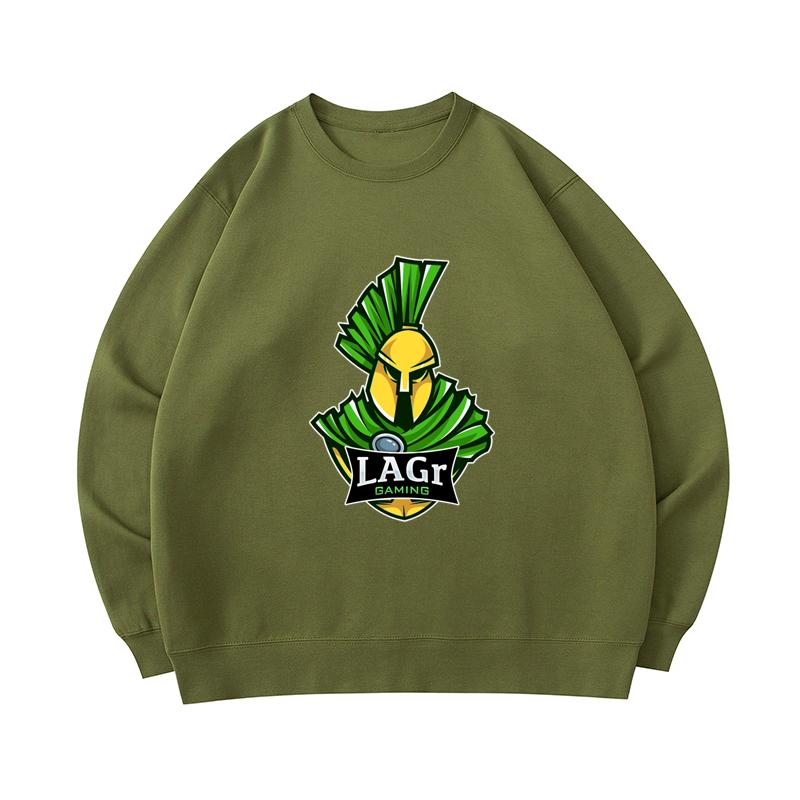 Buy Men's 300 GSM 100% Cotton Sweatshirt Lagr Gaming Merch Print Street ...