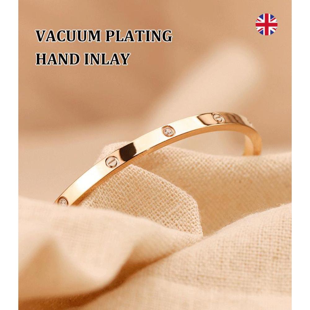 Satın alın S925 Sterling Silver 14K Gold Plated Bracelet CZ Diamonds Bracelet Couple Bracelet | Joom