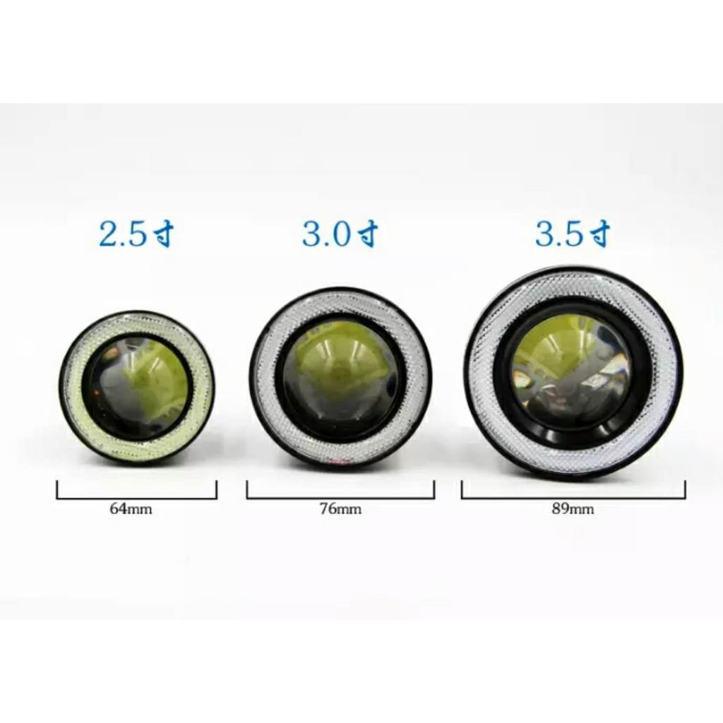 Buy Best 3200LM Car COB LED Angel Eyes Fog Light Eye Lens Projector ...