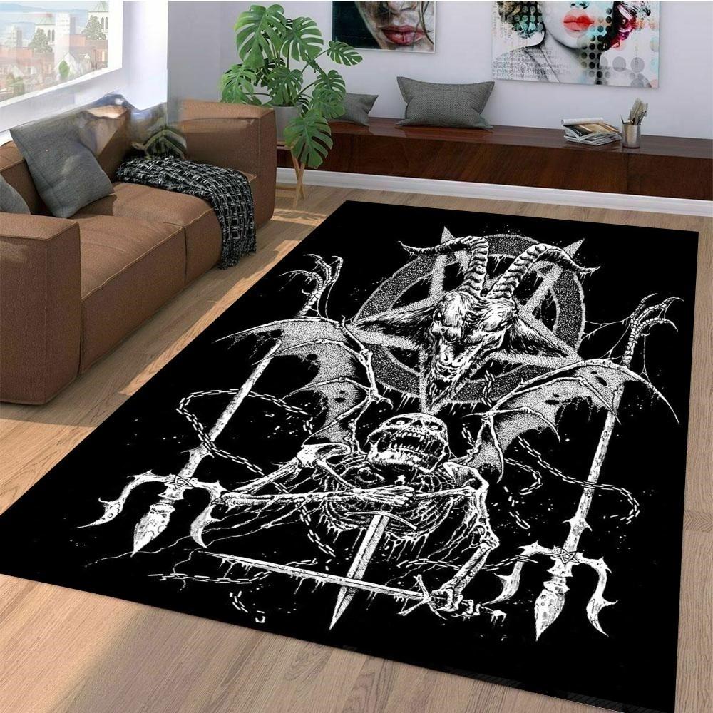 Buy Satan Demon Skulls Ouija Board Area Rug Ouija Floor Mat Gothic Rug ...