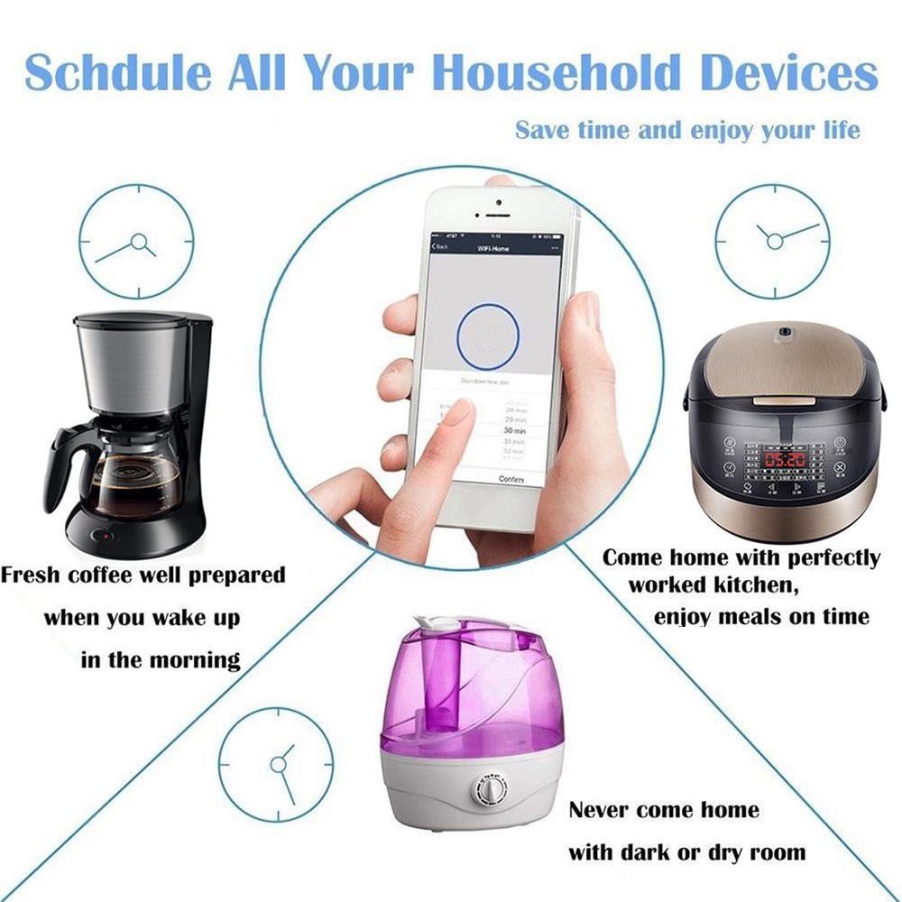 BSD29 Wireless WIFI Remote Control Socket Voice Control Timing Smart ...