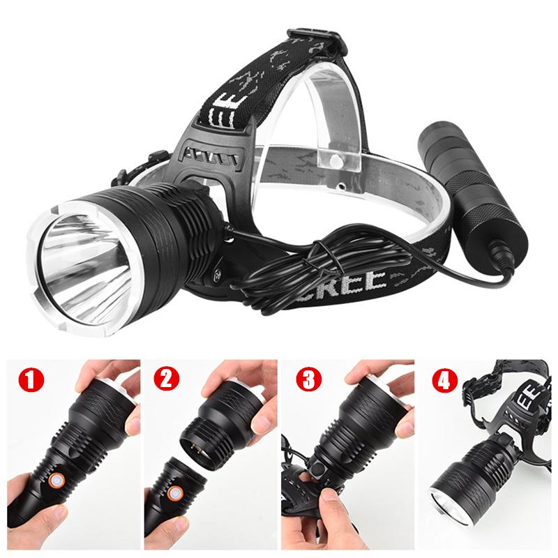 16000LM CREE XH-P70 Çok İşlevli USB Şarj LED Avcılık Kombinasyon Seti ...