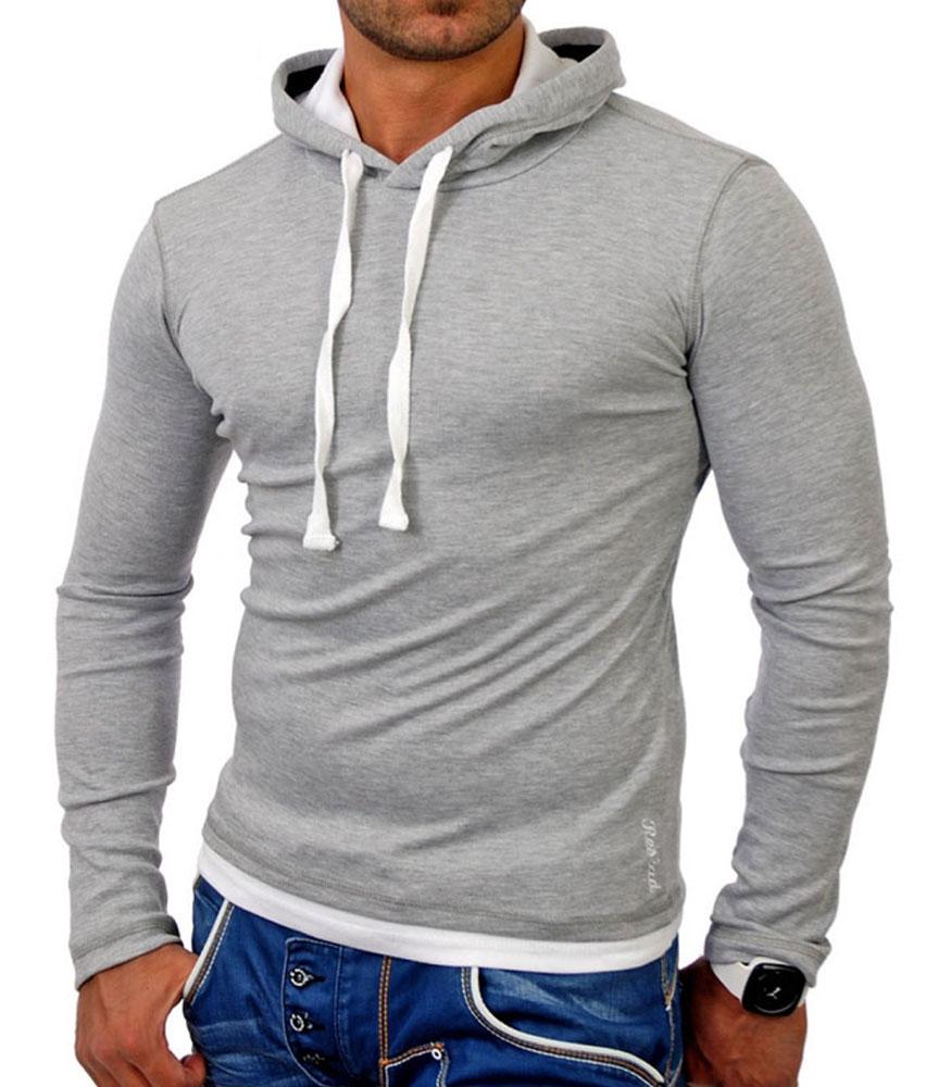 Толстовка мужская спортивная Sweat TZ1003 серый купить недорого ...