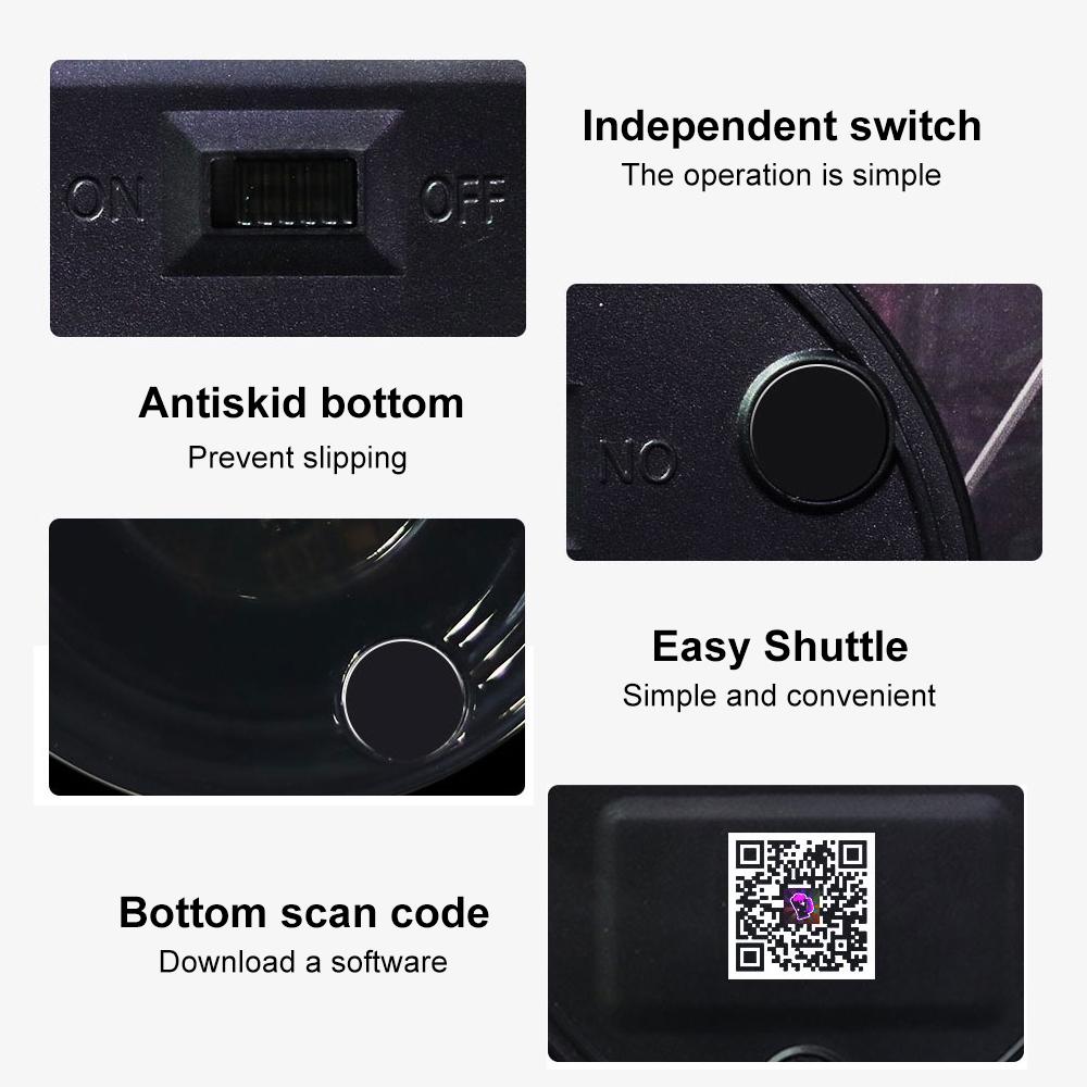 Buy 4PCSSet Led Coaster Round Shape Luminous Coaster Cup Mat Smart APP ...