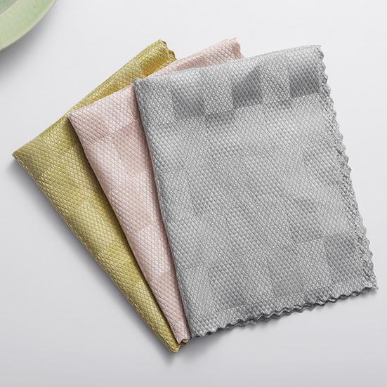 10Pcs Dish Towel Skin-friendly Strong Friction Polyester Great Washing ...