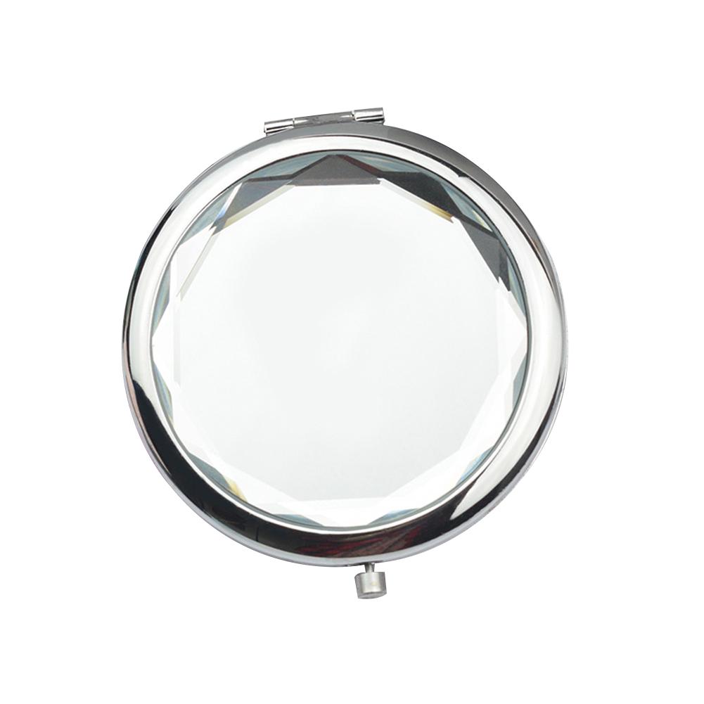 Buy Portable Lady Pocket Crystal Makeup Mirror Round Double Sides ...