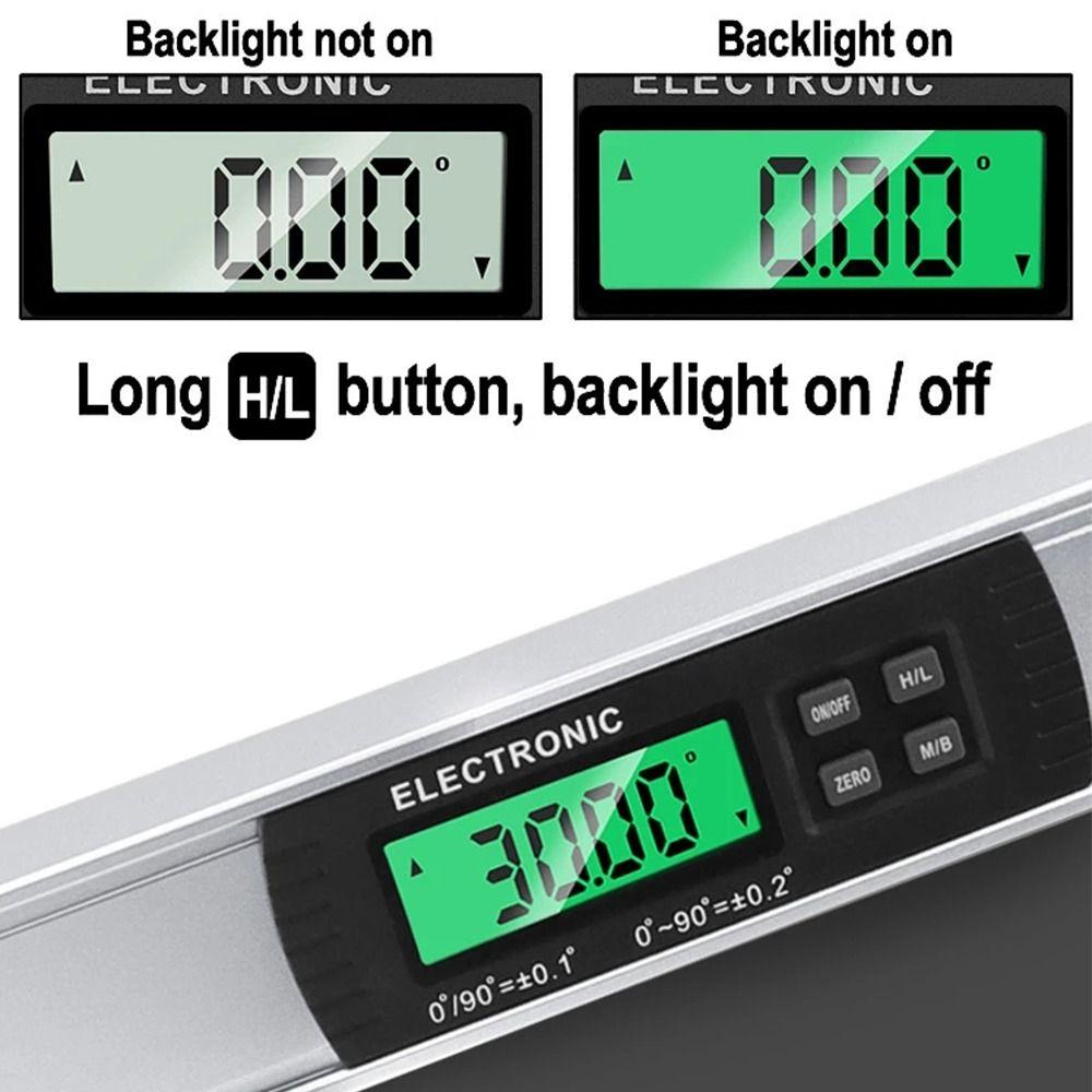 Backlight LCD Display Electronic Spirit Level Digital Spirit Level ...