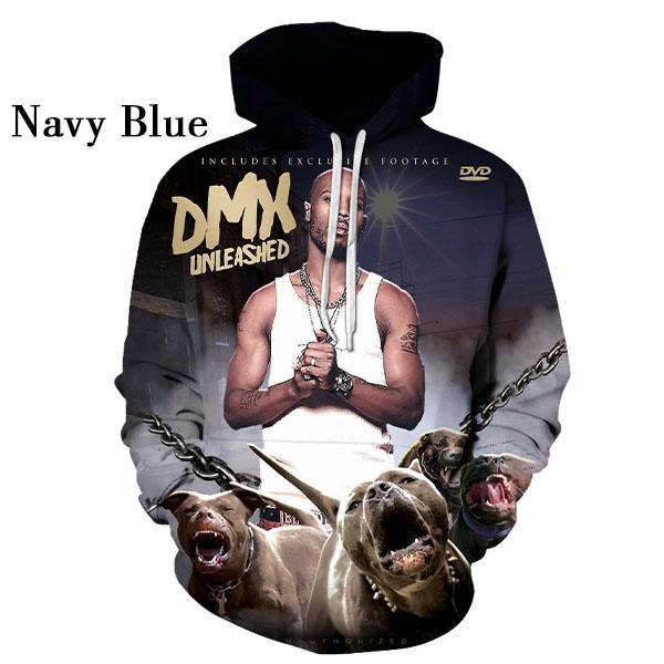 Buy Newest Fashion Men Women 3D Print Rap Star Dmx Hoodies Long Sleeve ...