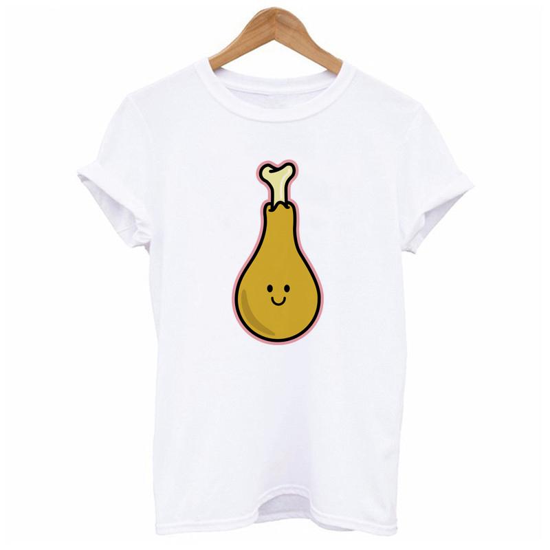 Buy Cotton Printting Women TShirt Summer Fashion Tops Casual Short ...