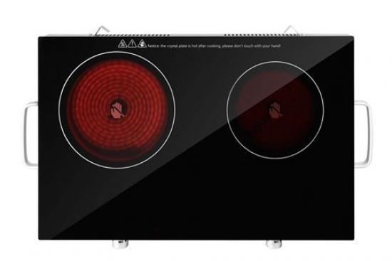 Buy Team Kalorik Tkg Dckp 1001 Double Ceramic Stove, 2800 Watt, Black ...