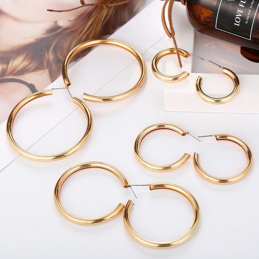 Buy 3pcs / Set Big Round Earrings Set for Women Round Geometric ...