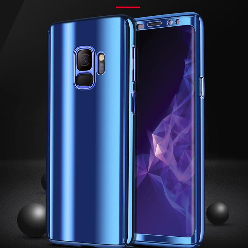 Buy 360° Plating Phone Case Slim Mirror Full Cover For Samsung Galaxy ...