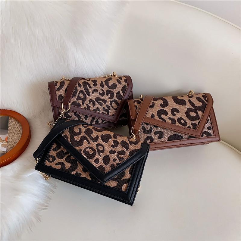 Buy The New Leopard Print Small Square Bag Simple Western Style One ...