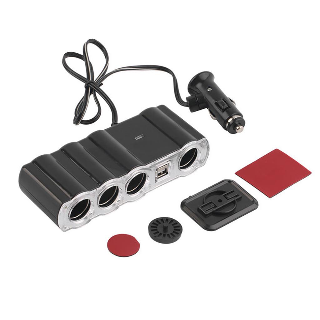 Buy 4 Way Multi Socket Car Charger Vehicle Auto Car Cigarette Lighter ...