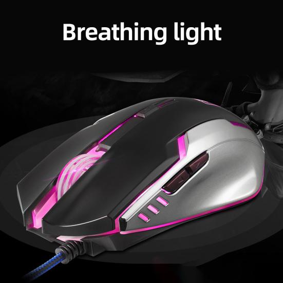 Cheap Wired Mouse Ergonomic Anti-slip Luminous Professional Quick ...