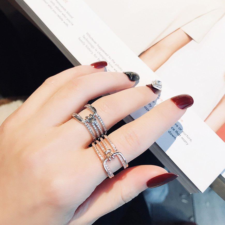 Koupit Geometric Open Ring Shape Opening Rings For Women Adjustable ...