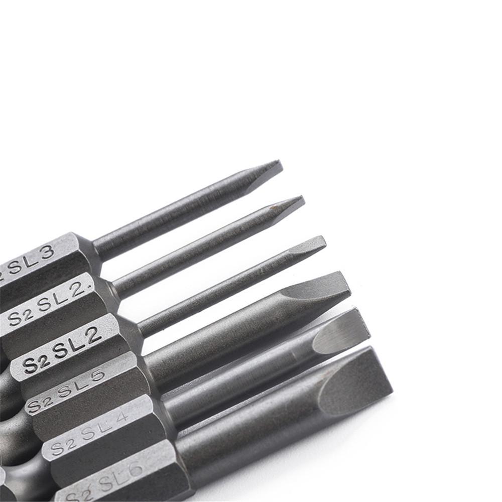 Buy 50mm 2.0-6.0mm Flat Head Slotted Tip Magnetic Slotted Screwdriver ...