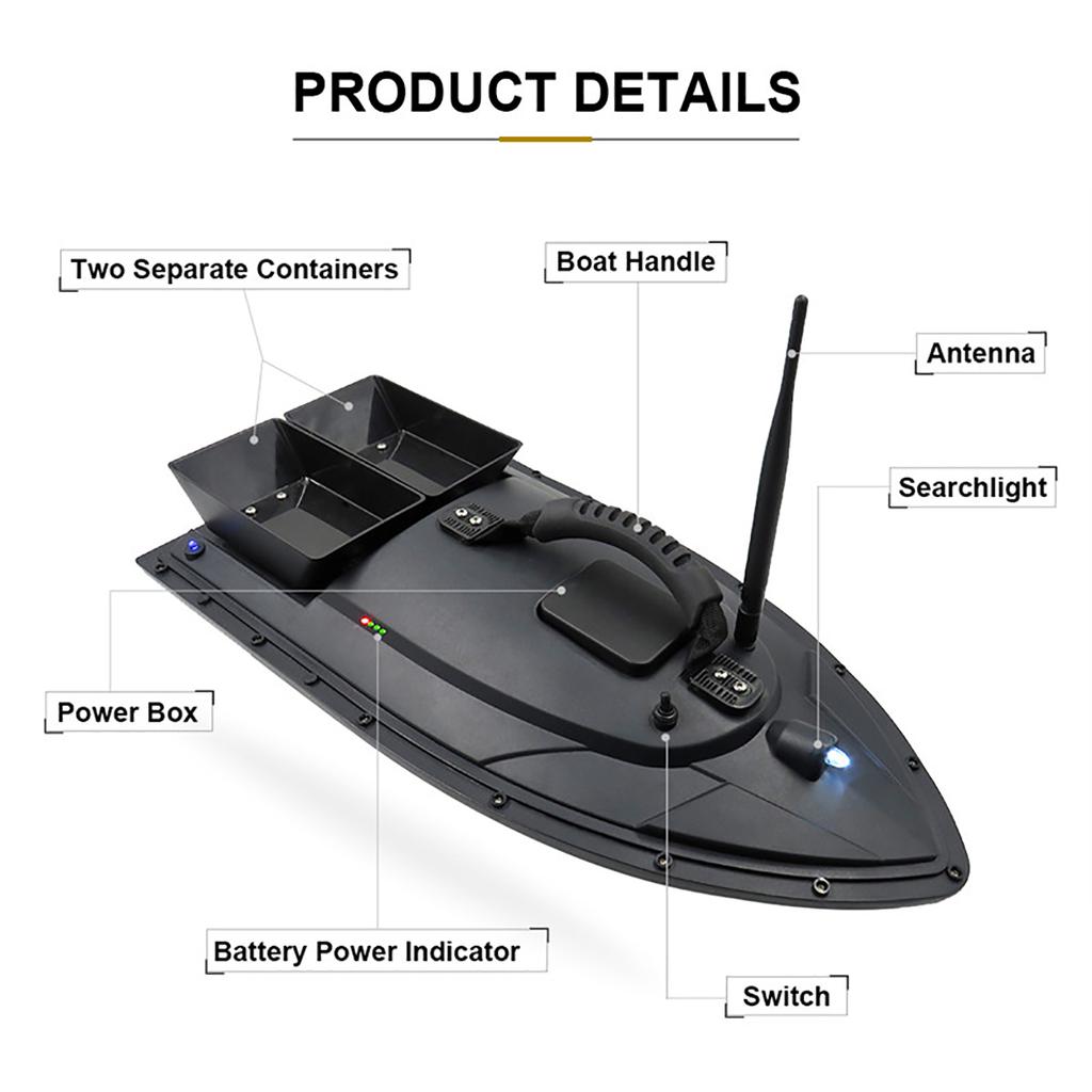 Buy Flytec 2011-5 / V007 / V500 Electric Fishing Bait RC Boat 500M ...