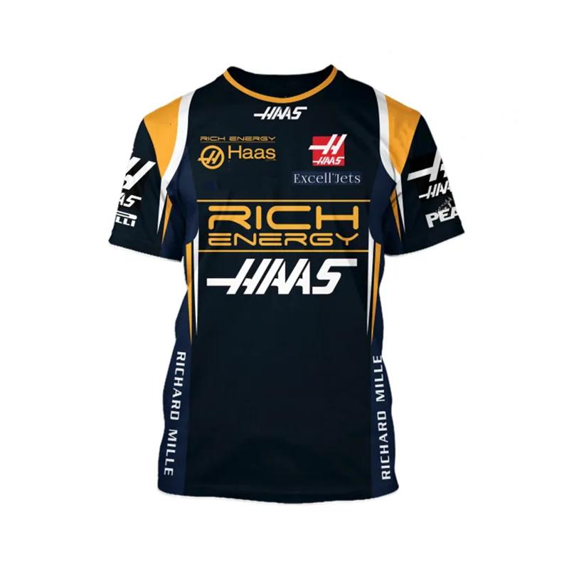 Buy T-shirts 2023 Haas Team T Shirt Formula One F1 Team Racing Car 3D ...