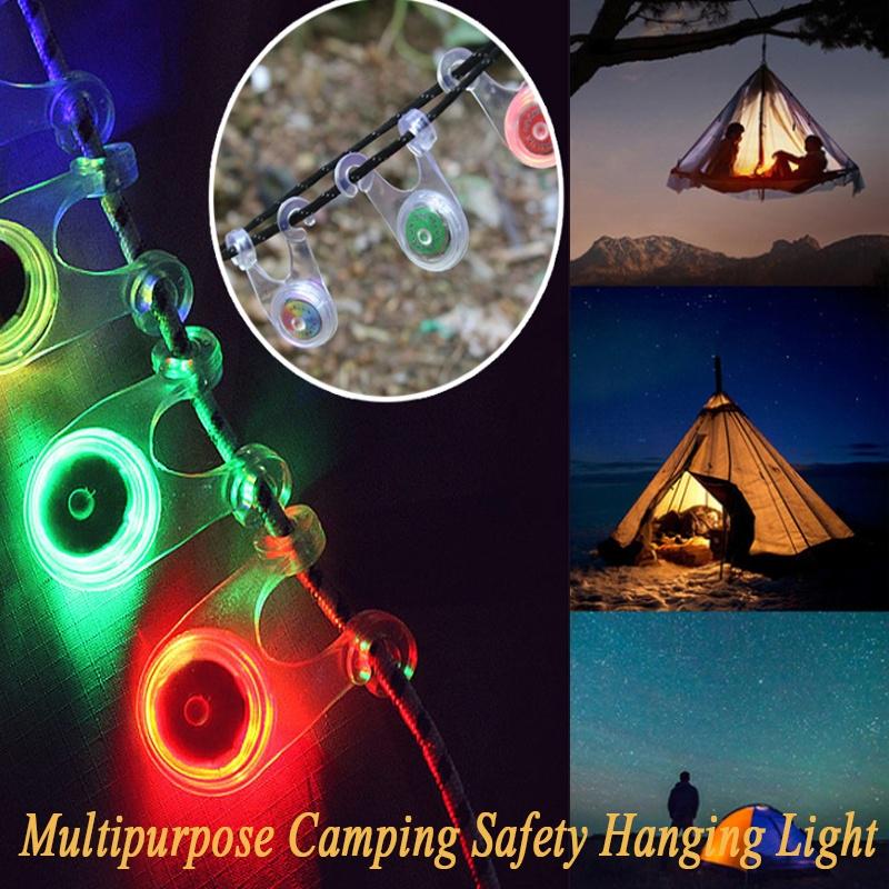 Led Tent Rope Hanging Backpack Bike Warning Taillights Silicone Camp ...
