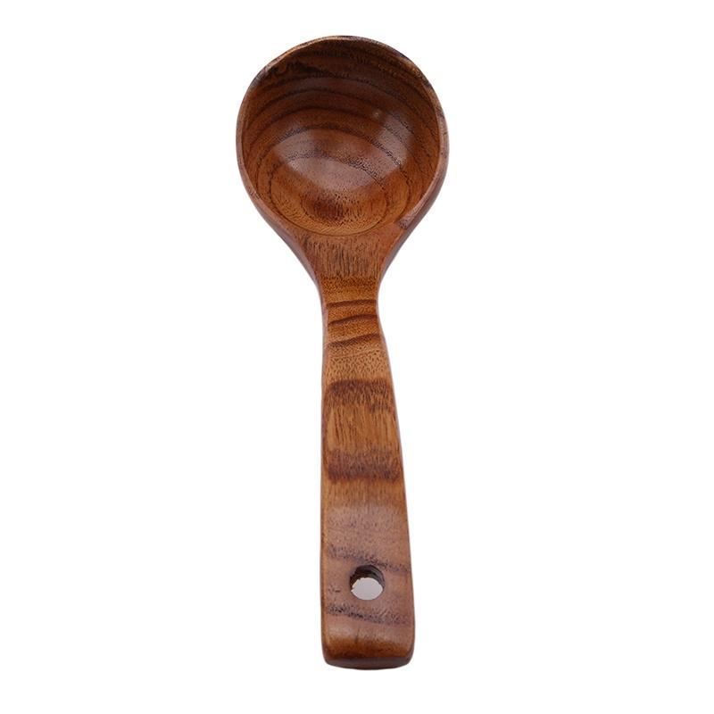Buy Tableware Wooden Soup Spoon Teaspoon Kitchen Supplies Cooking ...