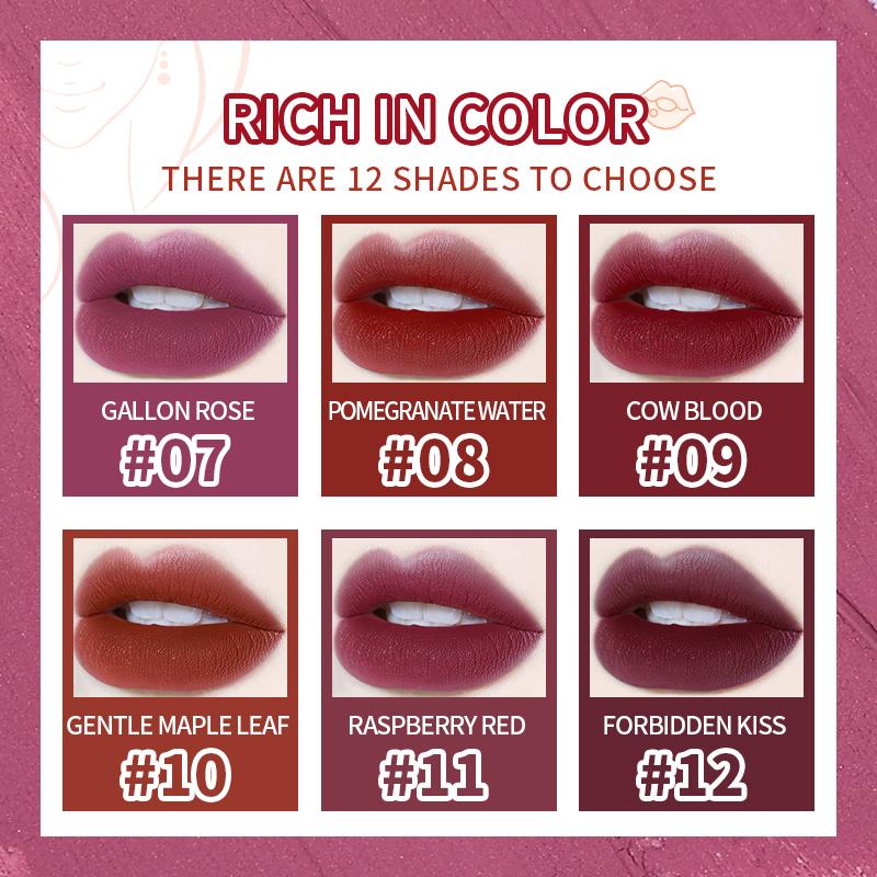 Buy Kimuse Powerful Matte Pigment Liquid Lipstick Long-Lasting Lip ...