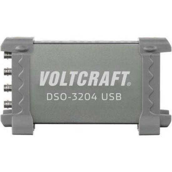 Oscilloscope usb voltcraft dso-3204 200 mhz 250 méch/s 16 kpts 8 bits 4 ...