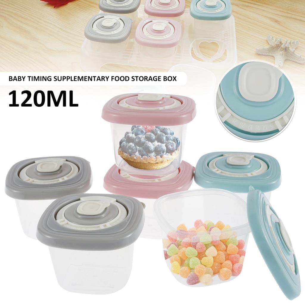 Kaufe 6Pcs Baby Food Containers 120ML Large Capacity Baby Food Jars ...