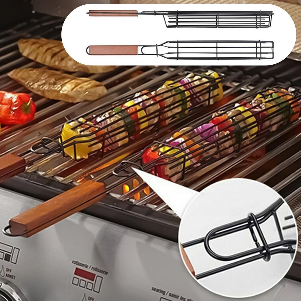 Cheap Barbecue Mesh Clip Stainless Steel Densified Meat And Vegetable ...