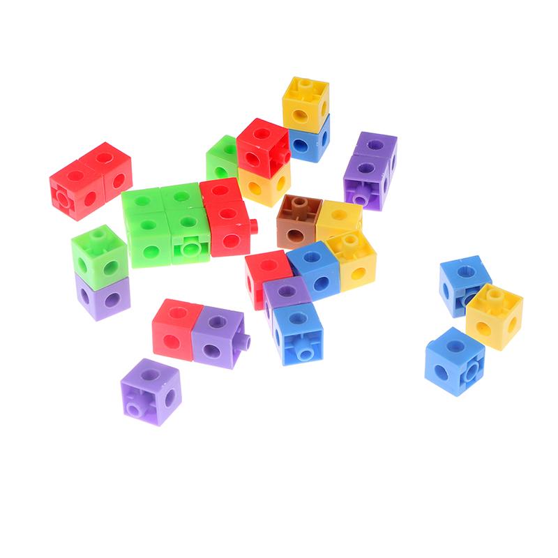 Buy 30Pcs/Set Color Cubes Snap Assembling Toys Manipulative Math Kids ...