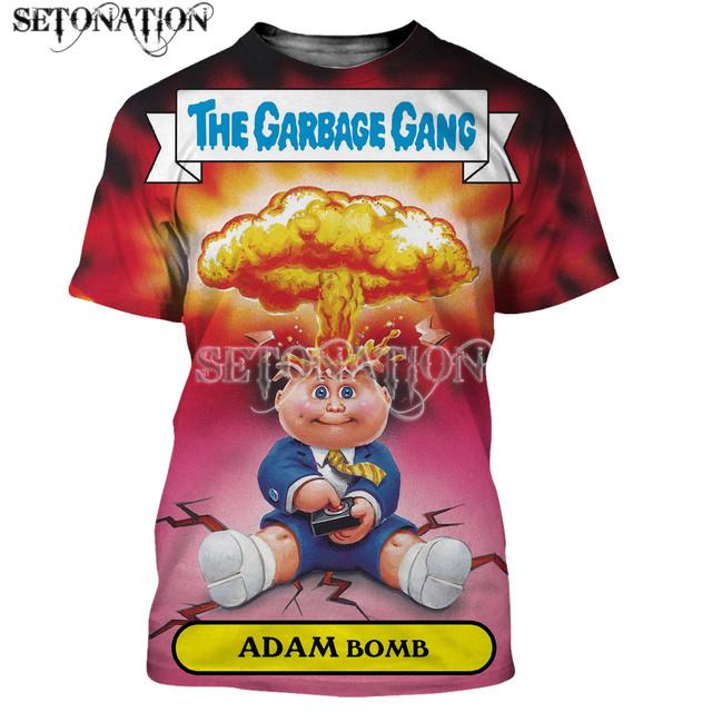 Garbage Pail Kid men New Fashion Cool 3d Printed T -Shirts Casual Style ...
